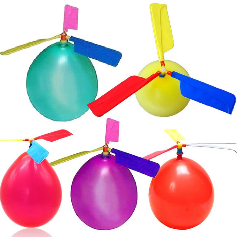10pcs Childrens Outdoor Helicopter Balloon Set Creative Flying Toy Fj88 ...