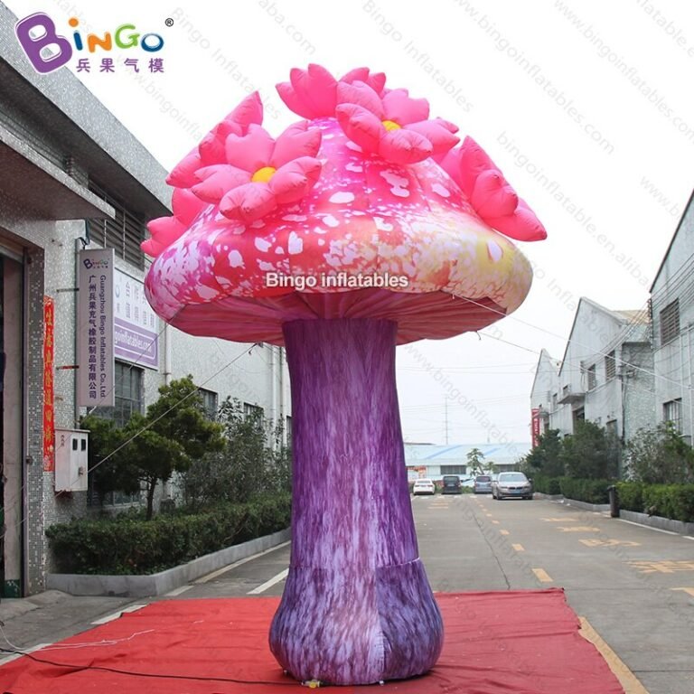 4m High Led Mushroom Flowers Inflatable Toy For Kids 13 Feet ...