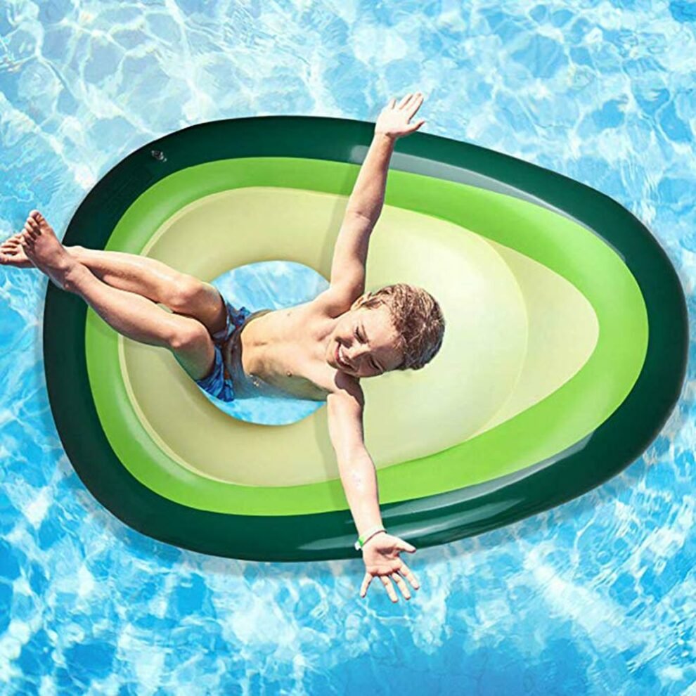 Giant Avocado Inflatable Pool Float Swimming Ring Summer Beach Toy For ...
