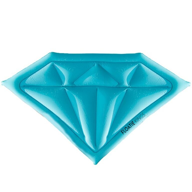 Sky Blue Giant Diamond Inflatable Pool Float 180cm Swim Ring Air ...
