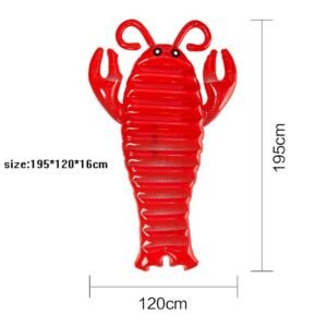 Giant 190cm Red Lobster Inflatable Pool Float Adultchild Water Fun ...