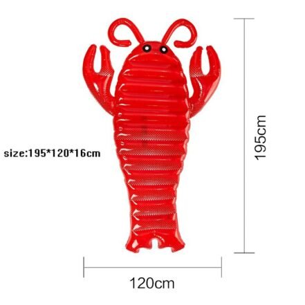 Giant 190cm Red Lobster Inflatable Pool Float Adultchild Water Fun ...