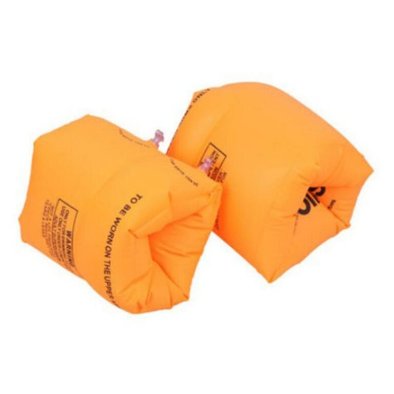 2pcs Inflatable Swimming Arm Rings Yellow Pvc Adultchild Swim Floaties ...