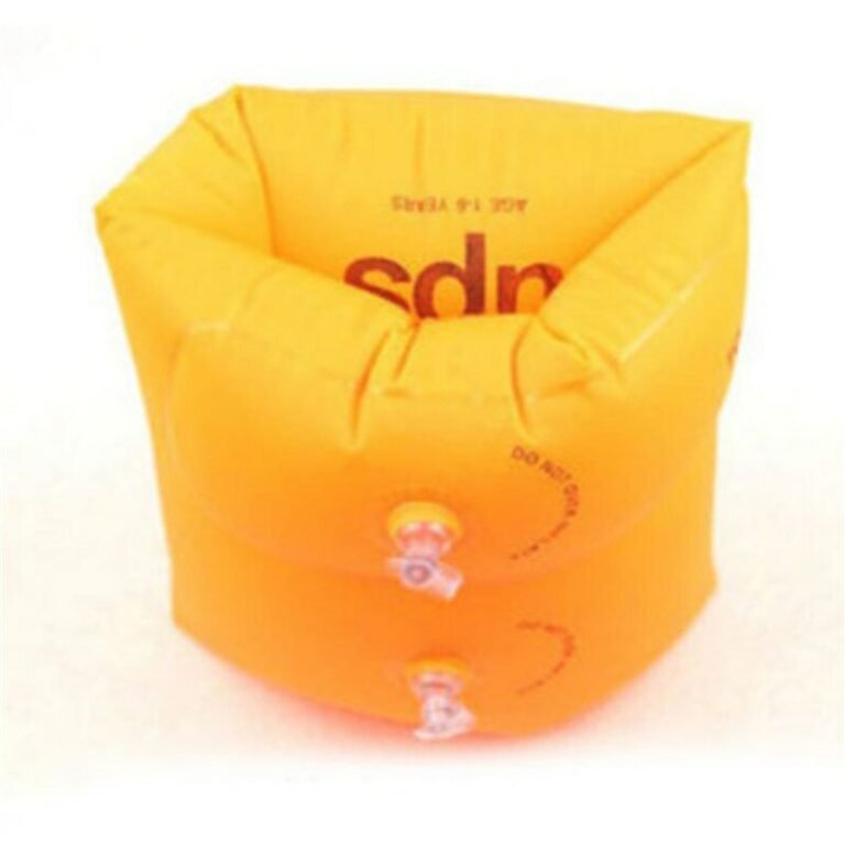 2pcs Inflatable Swimming Arm Rings Yellow Pvc Adultchild Swim Floaties ...