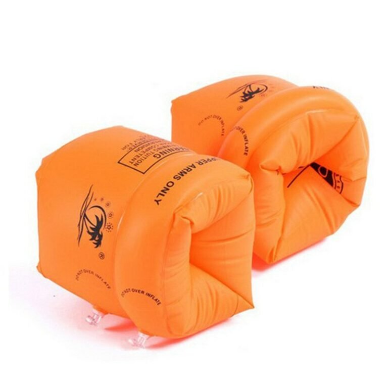 2pcs Inflatable Swimming Arm Rings Yellow Pvc Adultchild Swim Floaties ...