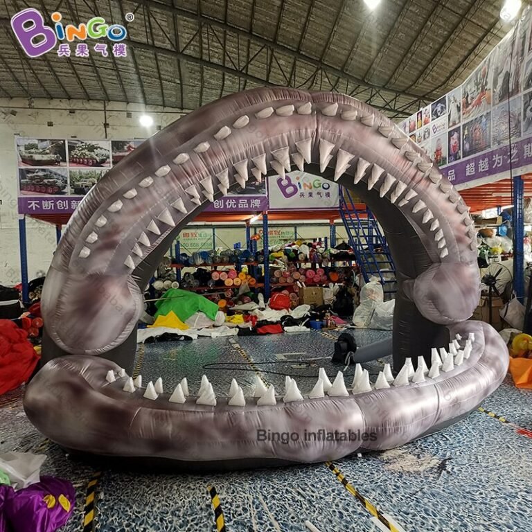 4m Inflatable Shark Mouth Arch Beach Game For Summer Fun - WeFlatables ...