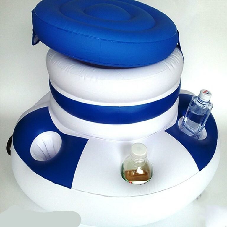 Adult Inflatable Pool Float With Builtin Ice Bucket Drink Holder ...