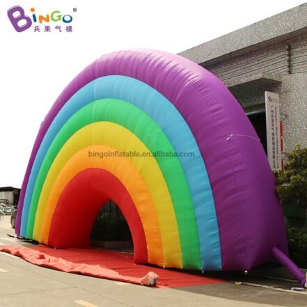 Customized 12x6mh Giant Inflatable Rainbow Arch With Logo For Event ...