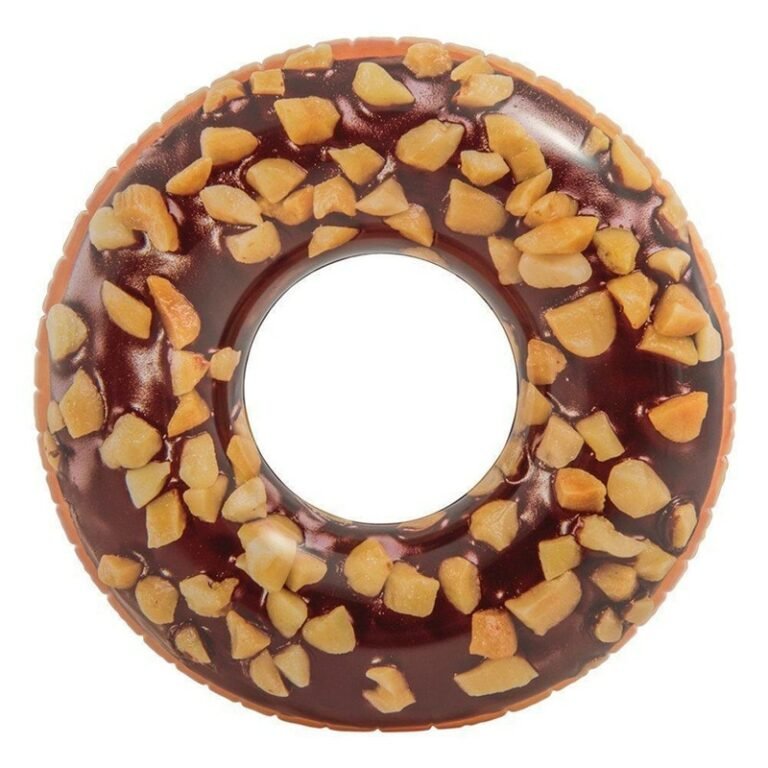 Adult Inflatable Chocolate Donut Swim Ring Pool Float Air Mattress Toy ...
