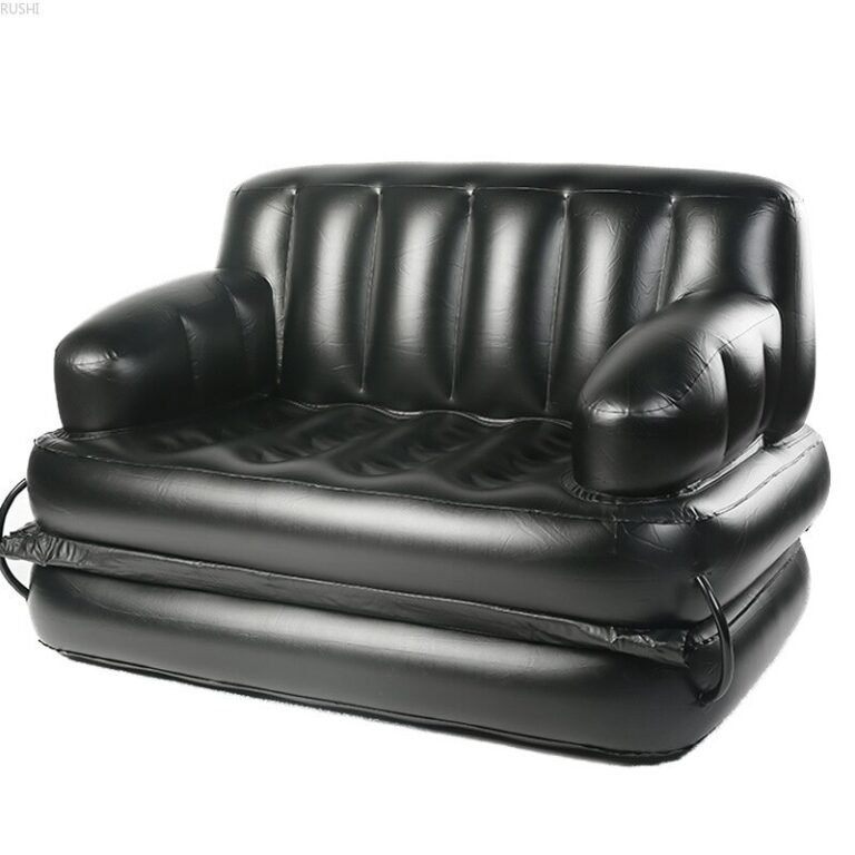 Portable Black Inflatable Sofa Bed With 220v Air Pump For Indooroutdoor ...