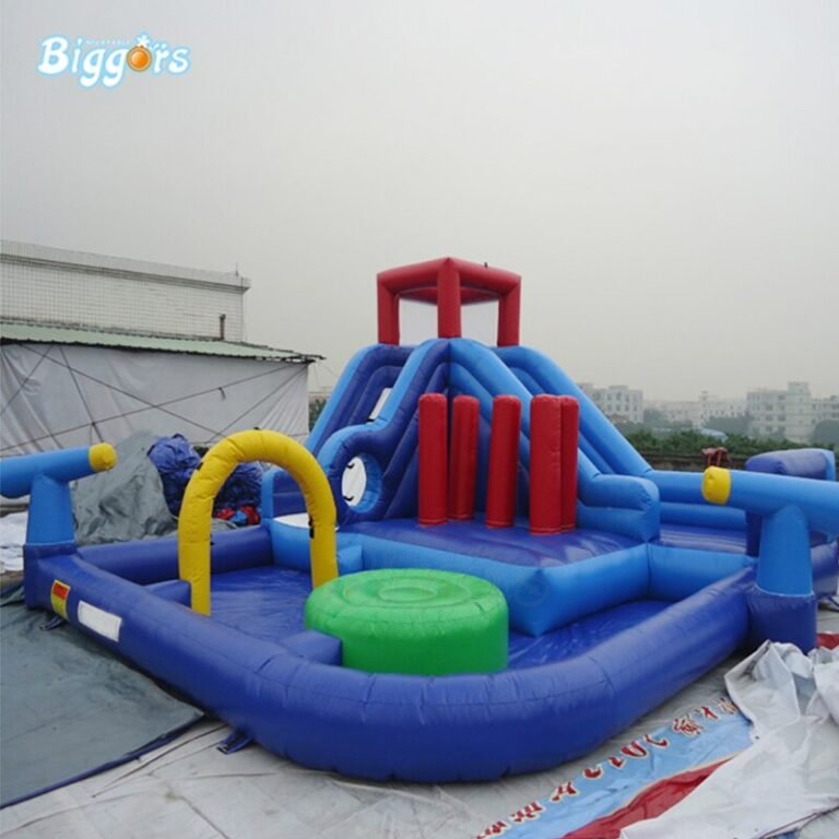 Pvc Inflatable Outdoor Water Slide And Pool Bouncy Combo - WeFlatables ...