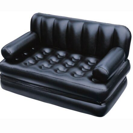 Portable Leather Inflatable Sofa Bed 2person Multifunctional For Home ...