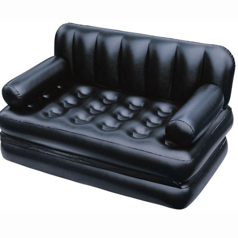 Portable Leather Inflatable Sofa Bed 2person Multifunctional For Home ...