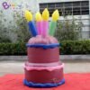 2m Tall Blow Up Inflatable Chocolate Birthday Cake Display Toy ...