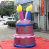 2m Tall Blow Up Inflatable Chocolate Birthday Cake Display Toy ...