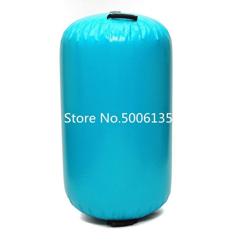 Blue 60cm Gymnastics Inflatable Air Barrel For Tumbling Exercises ...