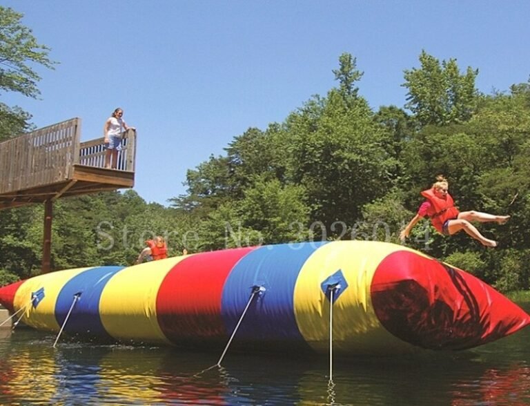 Pvc Inflatable Water Trampoline 6x2m Jumping Blob Bounce Bag ...