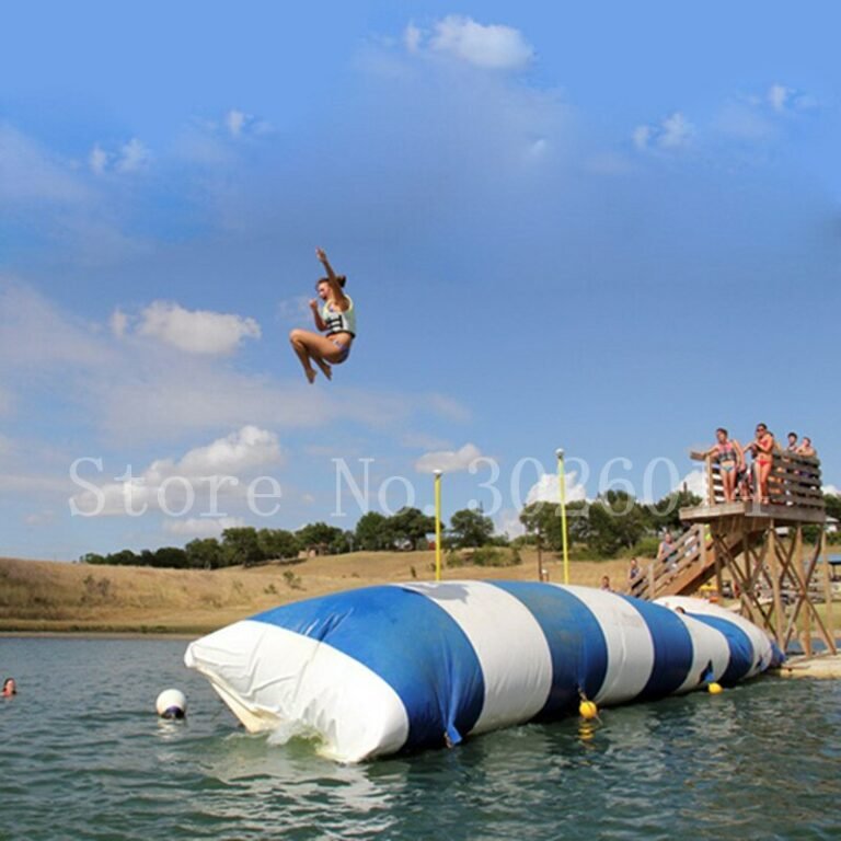 Pvc Inflatable Water Trampoline 6x2m Jumping Blob Bounce Bag ...