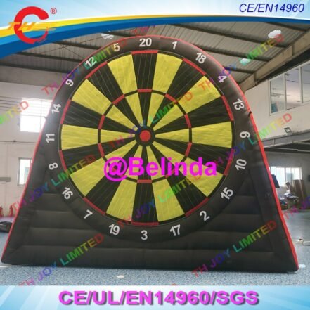 Giant 5m Outdoor Inflatable Soccer Dart Board Double Sided Football ...