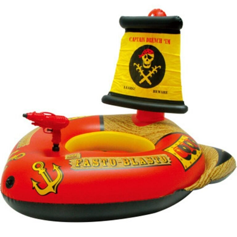 Pirate Ship Inflatable Pool Float With Water For Kids And Adults ...