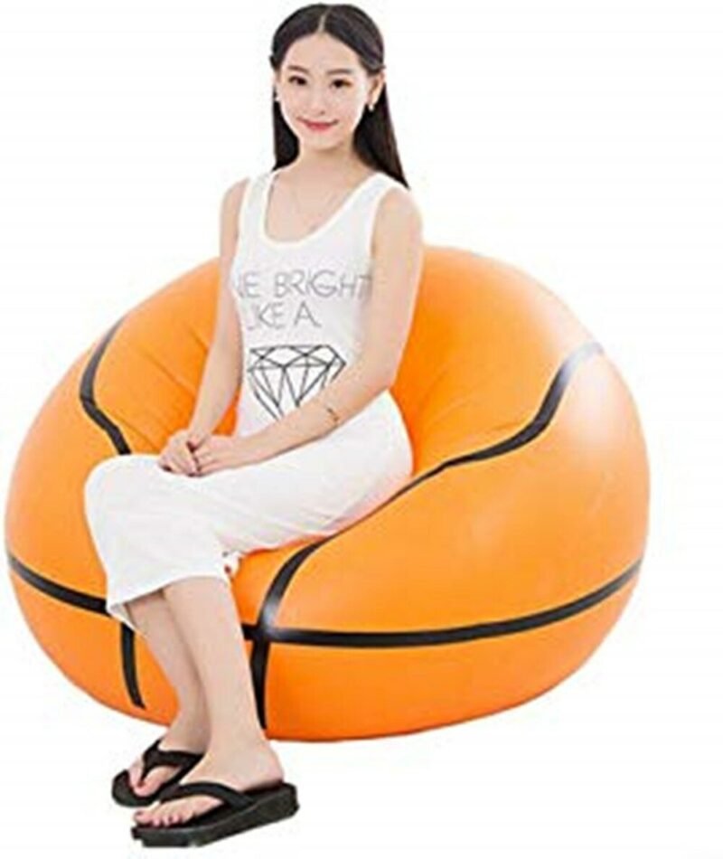 Kids Adults Inflatable Soccer Ball Lounge Chair For Indoor Use ...