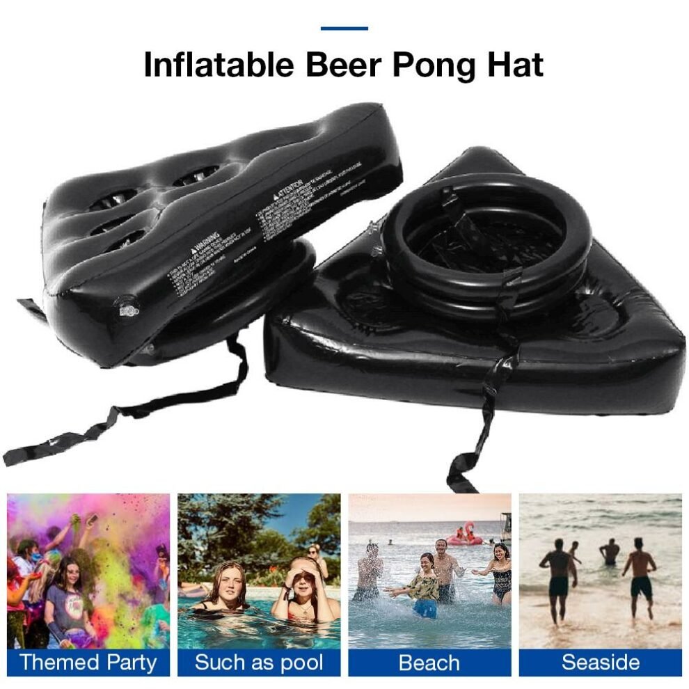 Kids Giant Inflatable Beer Pong Hat Game Pool Party Beach Toy ...