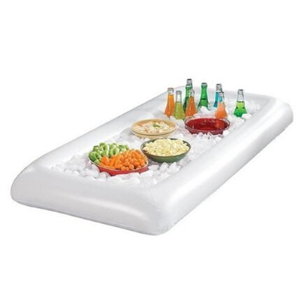 Summer Inflatable Pool Float With Beer Table Ice Bucket Salad Bar ...