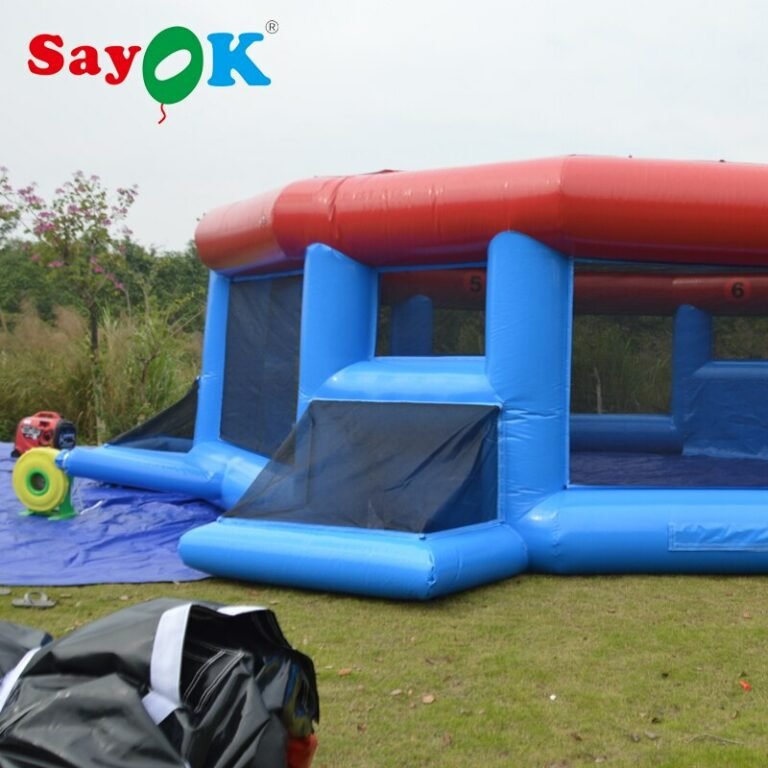 Inflatable Soccer Field With Goals Air Blower For Team Match Games ...