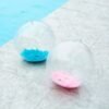 Transparent Pvc Inflatable Beach Ball With Feather Detail For Water ...