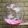 Transparent Pvc Inflatable Beach Ball With Feather Detail For Water ...