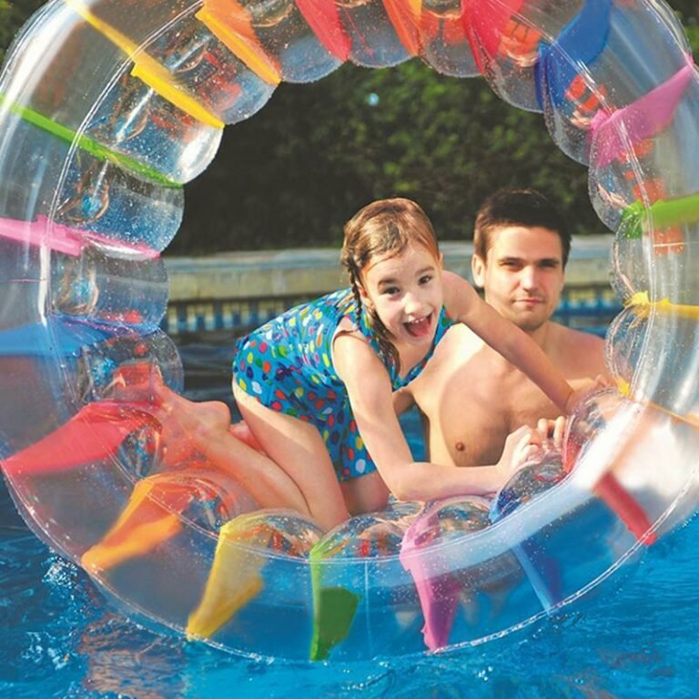36inch Giant Inflatable Water Wheel Roller Float For Kids Swimming Pool ...