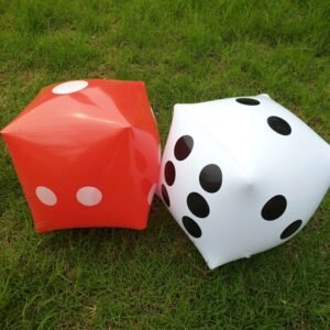 Jumbo Inflatable Dice Toy For Party Games Outdoor Fun Giant Toss Roll ...