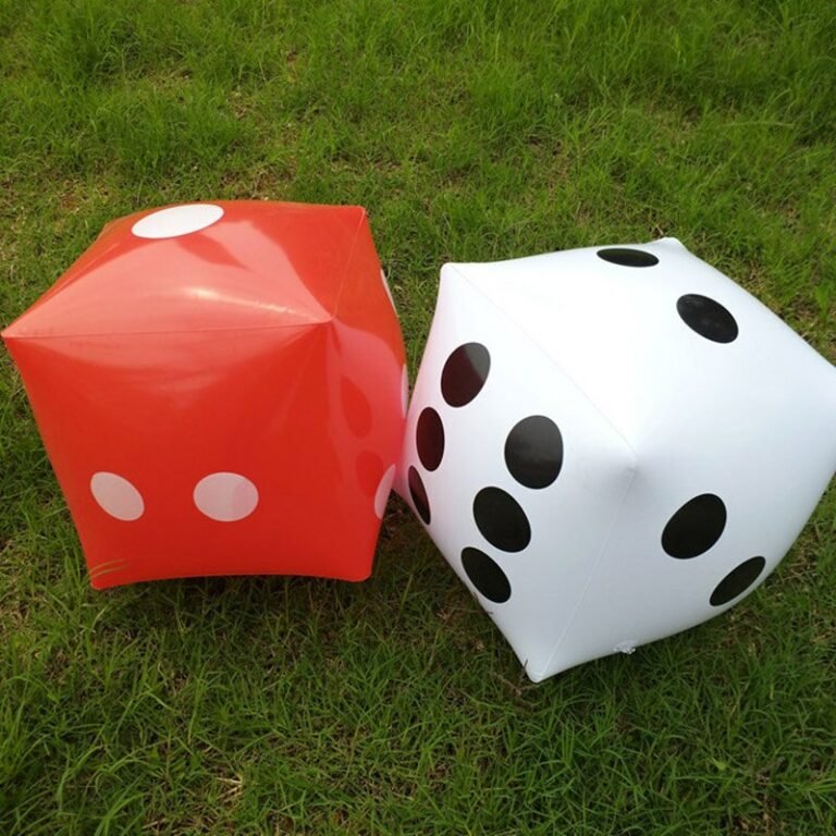 Jumbo Inflatable Dice Toy For Party Games Outdoor Fun Giant Toss Roll ...