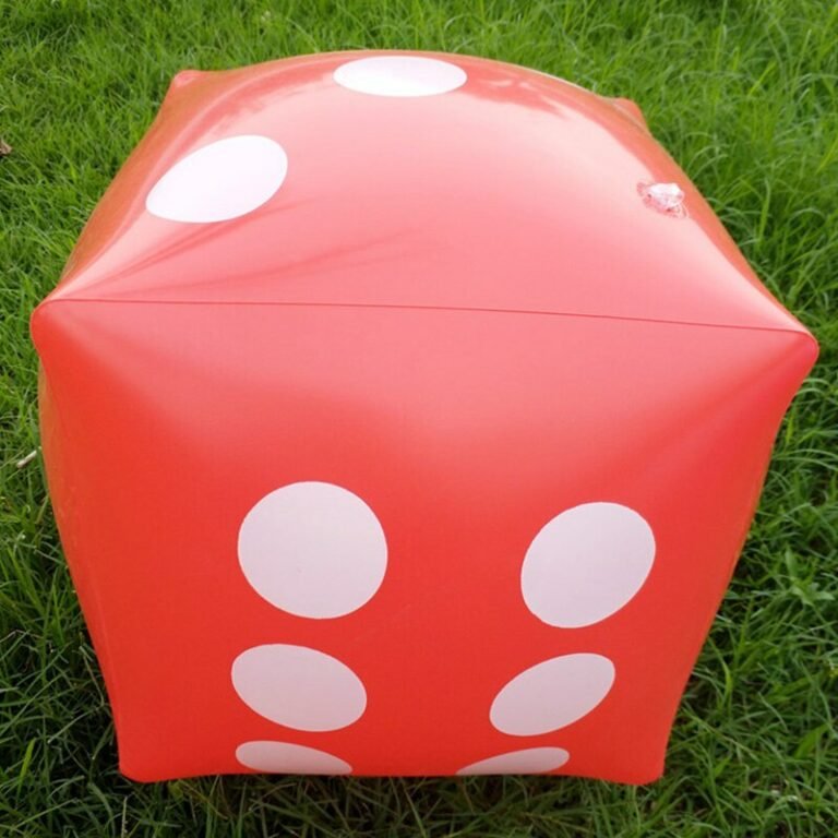 Jumbo Inflatable Dice Toy For Party Games Outdoor Fun Giant Toss Roll ...