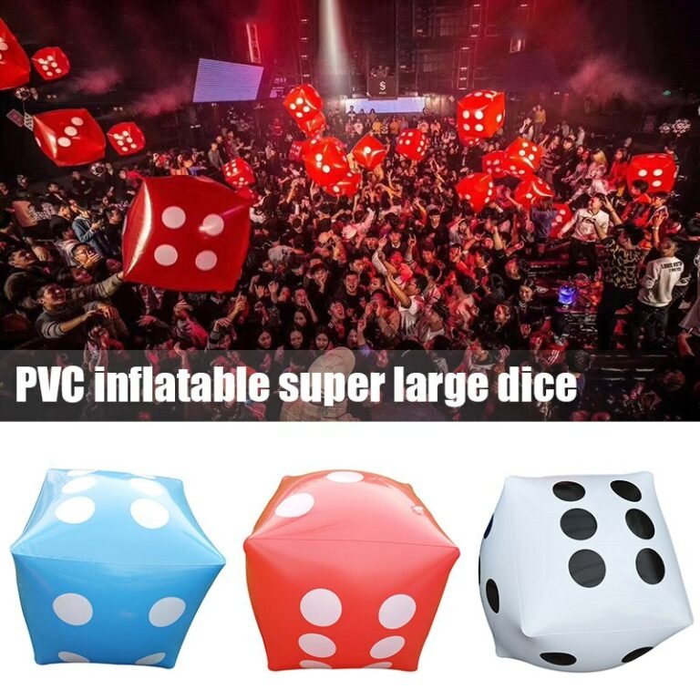 Jumbo Inflatable Dice Toy For Party Games Outdoor Fun Giant Toss Roll ...