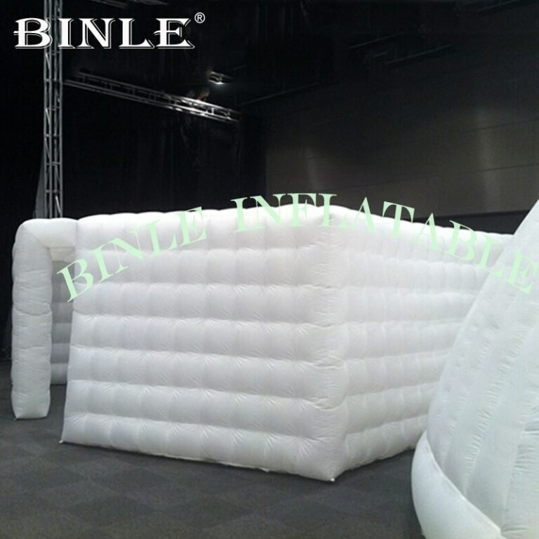 Portable Led Inflatable Cube Wall Trade Show Lighting Temporary Office ...
