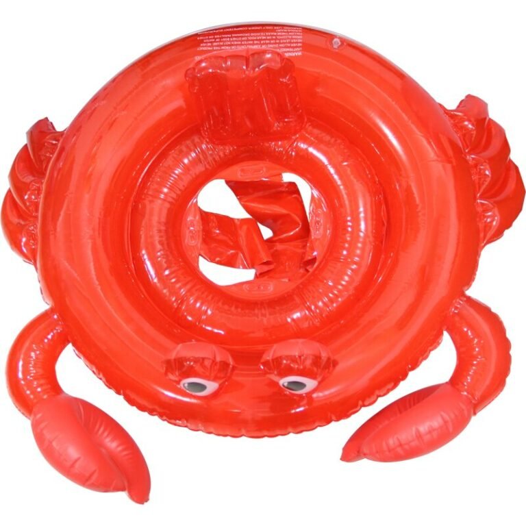Baby Safe Inflatable Life Buoy Childrens Red Crab Swim Seat Ring ...