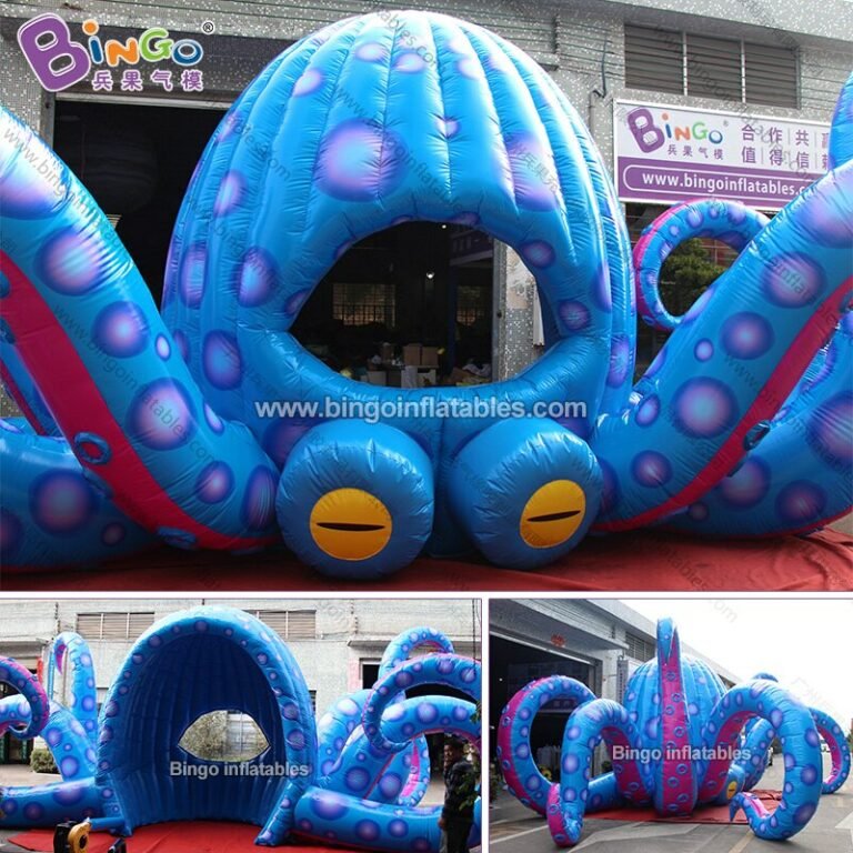 Personalized 12×4 Meters Pvc Giant Inflatable Octopus For Dj Show Large ...