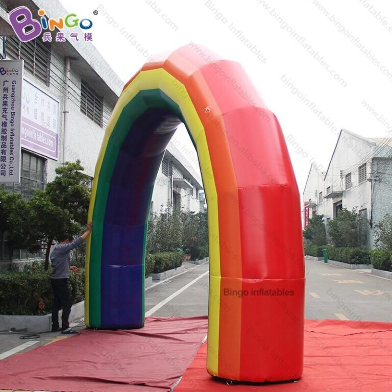 Custom 6x4m Personalized Pvc Inflatable Rainbow Advertising Arch Toy ...
