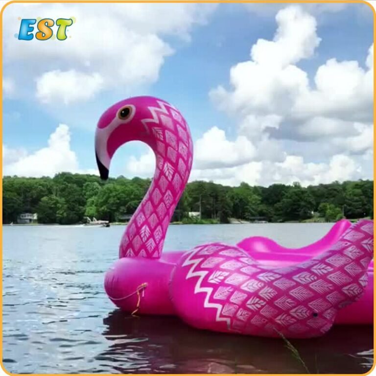 Extralarge Pink Flamingo Inflatable Pool Float Lake Raft For 6 People ...
