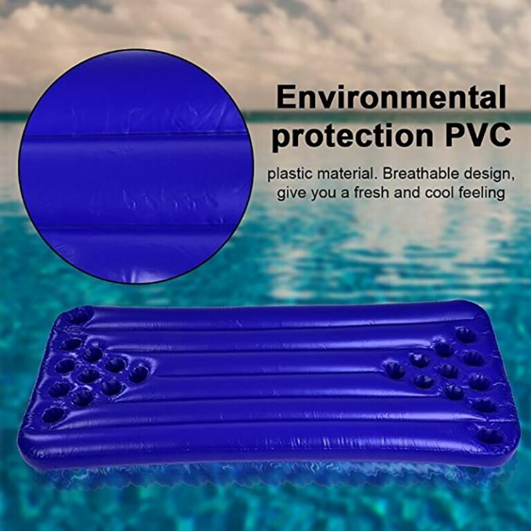 Inflatable Pool Float 24hole Beer Pong Table With Cooler Water Mattress ...
