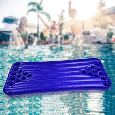 Inflatable Pool Float 24hole Beer Pong Table With Cooler Water Mattress ...