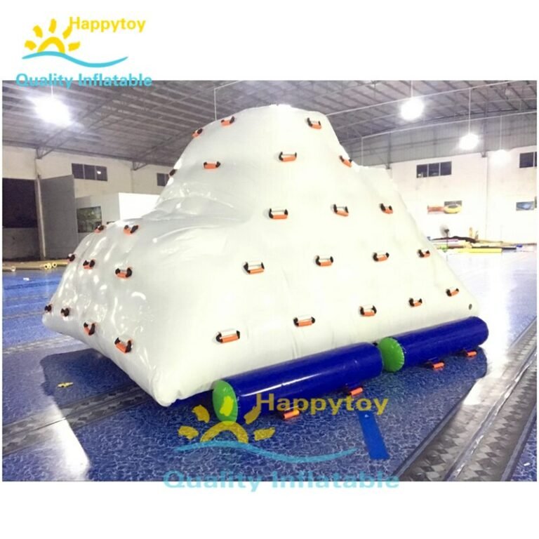 Inflatable Floating Island Water Iceberg Park Toys Rock Climbing Wall ...