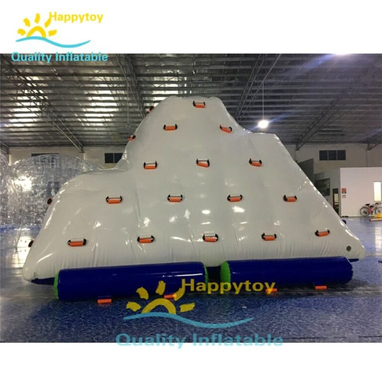 Inflatable Floating Island Water Iceberg Park Toys Rock Climbing Wall ...
