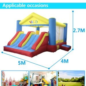 Kids Doublesided Inflatable Bounce House Outdoor Party Jumping Castle ...