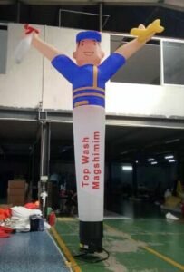 13ft Tall Inflatable Advertising Dancer Outdoor Car Wash Cartoon Man ...