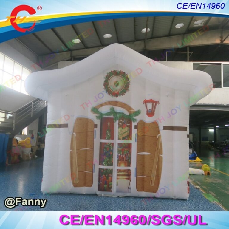 Santas Inflatable Christmas Grotto Tent Xmas Cabin House Decoration ...