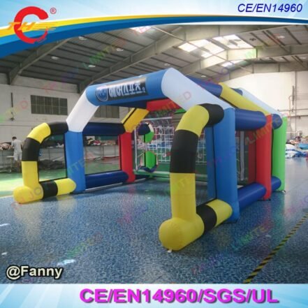 Kids Giant Inflatable Soccer Goal Target Game Portable Outdoor Fun ...