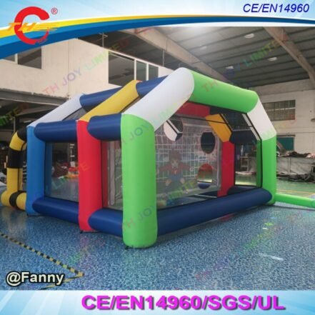 Kids Giant Inflatable Soccer Goal Target Game Portable Outdoor Fun ...