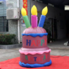 2m Tall Blow Up Inflatable Chocolate Birthday Cake Display Toy ...
